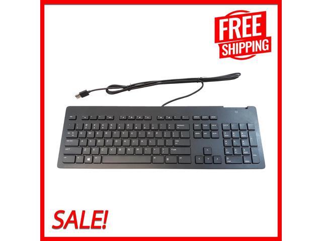 HP USB Slim Smartcard TPC-C001K CCID Keyboard Black 911502-001 911725 ...