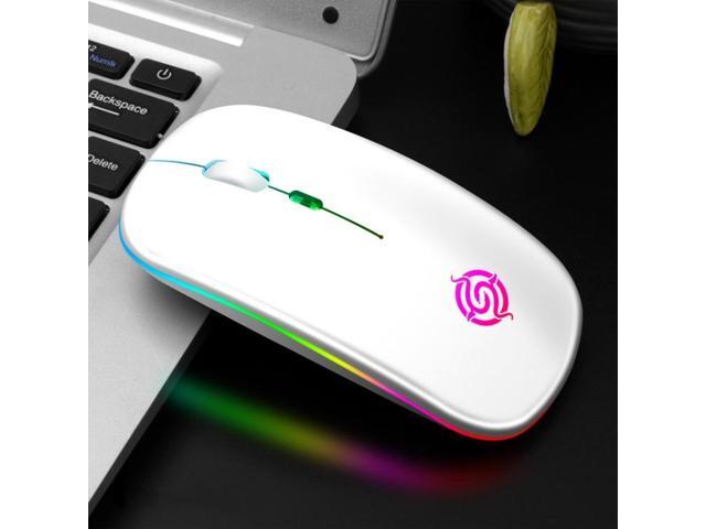 K-Snake BM110 RGB Lighting Effect Wireless Bluetooth Mouse (White ...