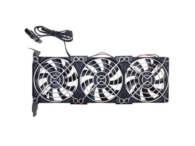 PCI Slot Cooler Triple 80mm Fan Video Card Cooling 2300rpm 3pin 4pin ...