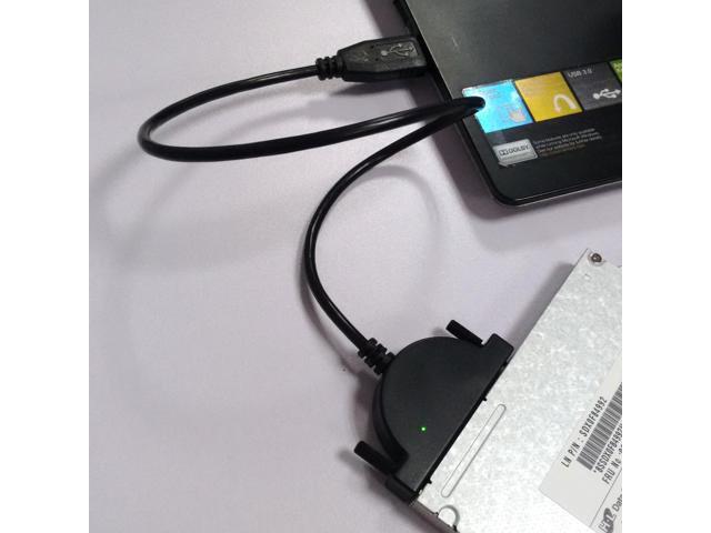 SATA to USB Cable Laptop Internal BD DVD CD Drive 13 pin External ...