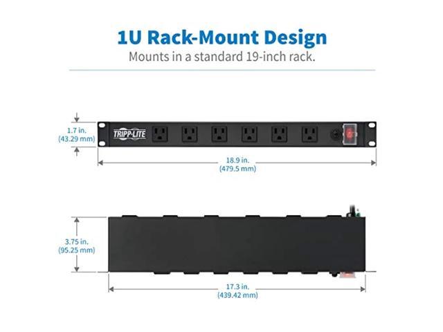Tripp Lite RS1215-RA Rackmount Network-Grade PDU Power Strip, 12 Right ...