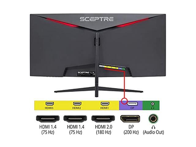 Sceptre 30 inch Curved Gaming Monitor 21:9 2560x1080 Ultra Wide Ultra ...