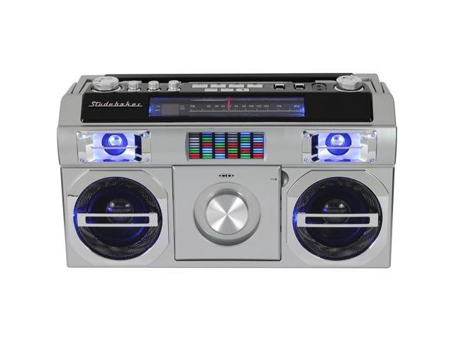 Studebaker - Bluetooth Boombox with FM Radio, CD Player, 10 watts RMS ...