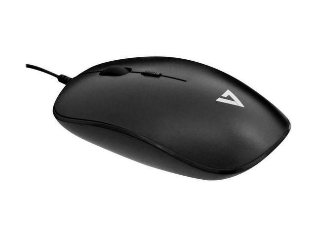 V7 MU200-1N Black Wired Optical Low Profile Mouse - Newegg.com