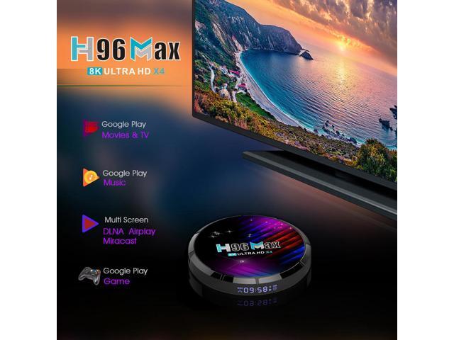 H96 MAX X4 Android 11 Amlogic S905X4 Smart TV BOX 4GB RAM 64GB ROM 2.4G ...