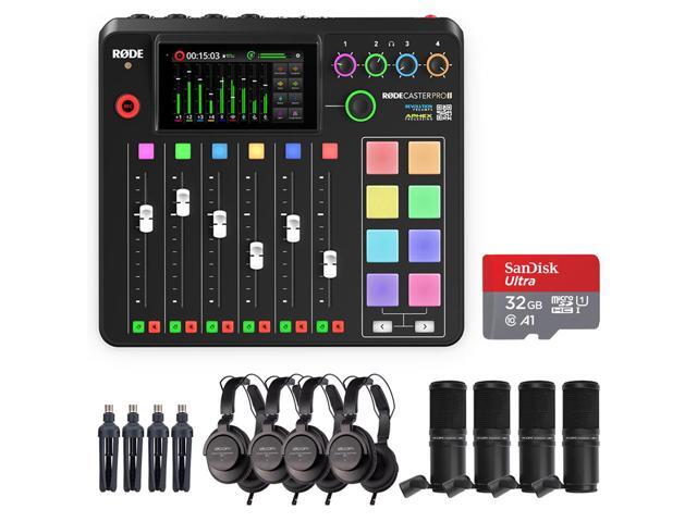 Rode RODECaster Pro II Integrated Audio Production Studio Bundle with ...