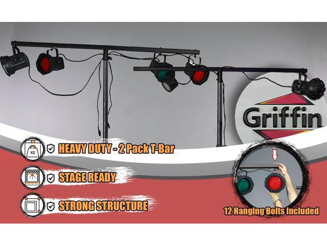 T-Bar Support for DJ Light Tripod Stands (2 Pack) | GRIFFIN Cross Bar ...