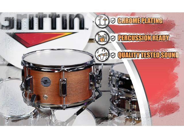 Popcorn Snare Drum by GRIFFIN | Soprano Firecracker 10" x 6" Poplar ...