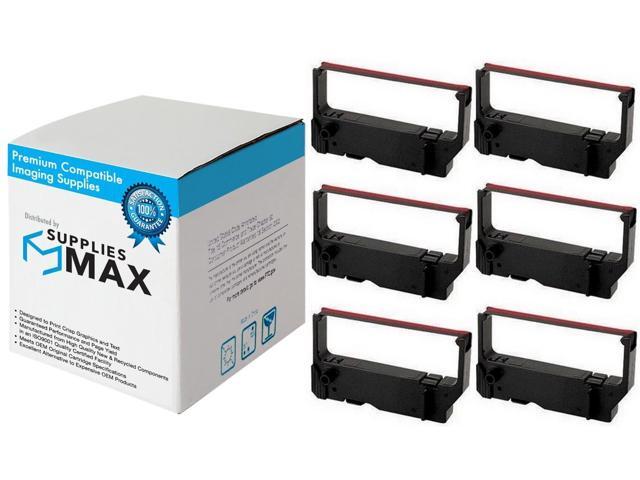 SuppliesMAX Compatible Replacement for NCR 123657 Black/Red Printer ...