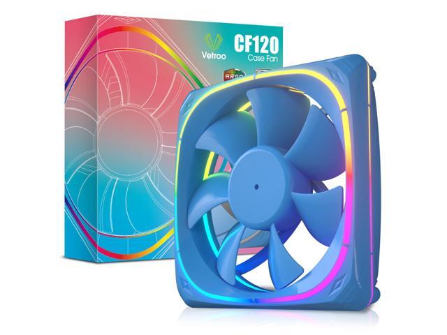 2pcs 120mm ARGB LED PC Computer Case Cooling Fan Motherboard Sync 48CFM ...