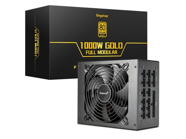 Segotep 1000W Power Supply Fully Modular 80+ Gold PSU with 140mm Dbb ...