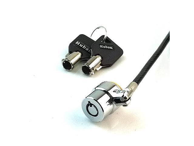 Notebook Lock and Security Cable PCLaptop Two Keys 66 Foot Black ...