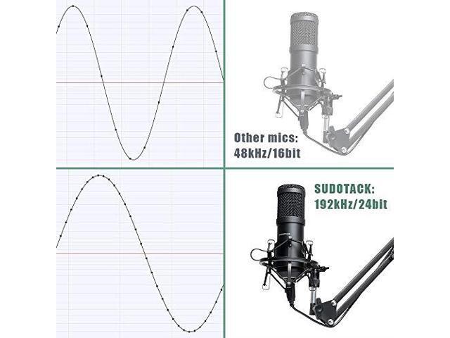 USB Streaming Podcast PC Microphone professional 192KHZ24Bit Studio ...