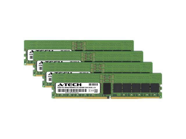 A-Tech 128GB (4x32GB) 1Rx4 PC5-38400R DDR5 4800 MHz EC8 RDIMM ECC ...