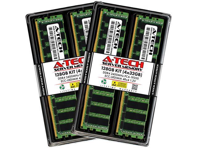 A-Tech 128GB (4x32GB) 4Rx4 PC4-19200L DDR4 2400 MHz ECC LRDIMM Load ...
