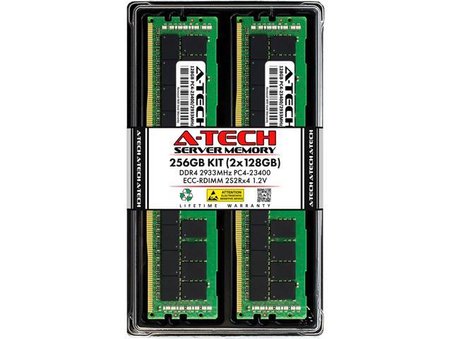 A-Tech 256GB (2x128GB) 2S2Rx4 (4Rx4 3DS) PC4-23400R DDR4 2933 MHz ECC ...
