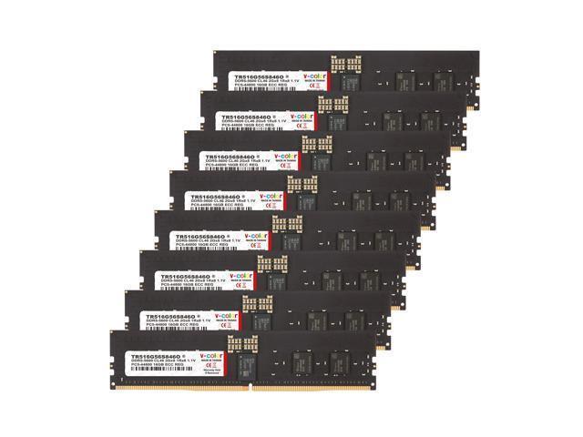 V-COLOR DDR5 128GB (16GBx8) 5600MHz CL46 2Gx8 1Rx8 ECC R-DIMM (ECC ...