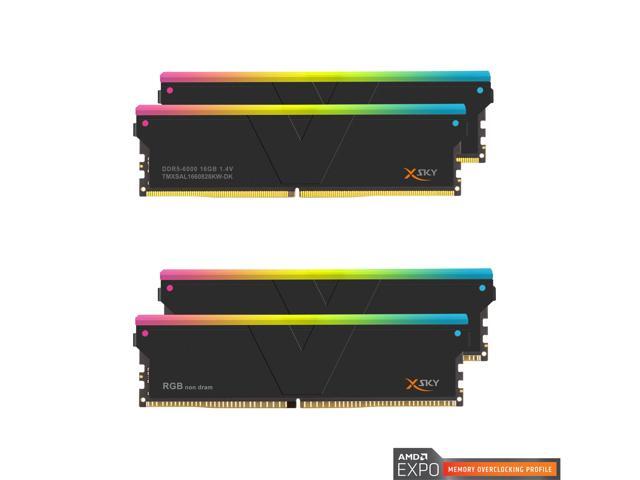 V-COLOR DDR5 SCC 2+2 KIT Manta XSky 32GB(2x16GB) 6000MHz CL28 1.4V AMD ...