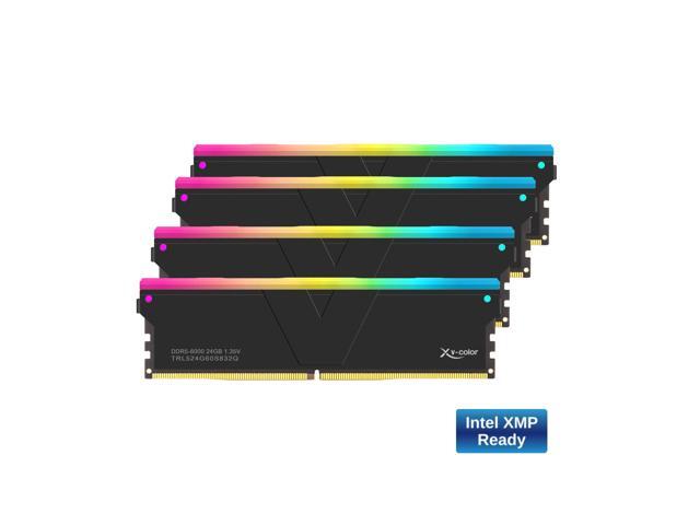 V-Color DDR5 96GB (24GBx4) 6000MHz CL32 1Rx8 OC R-DIMM RGB(Overclocking ...