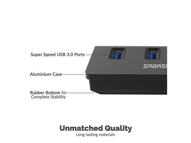 Sabrent Hb Mc3b 4 Port Aluminum Usb 3 0 Hub