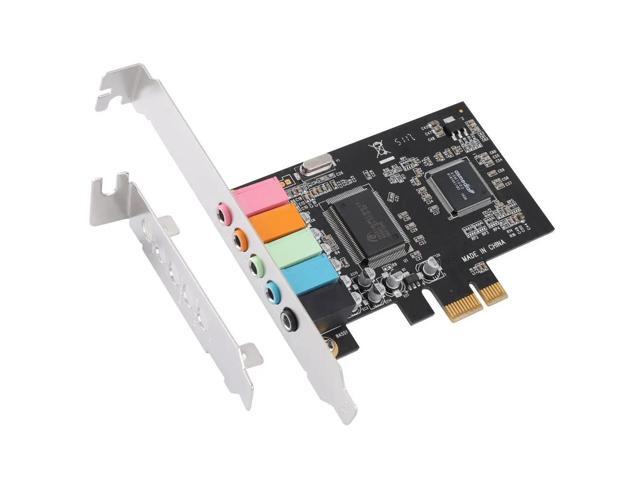 Internal 5.1 3D Stereo PCI-e X1 Audio Card 32/64 Bit Sound Card PCI ...