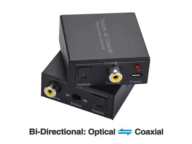 2 Way Optical SPDIF Toslink to Coaxial or Coaxial to Optical SPDIF ...