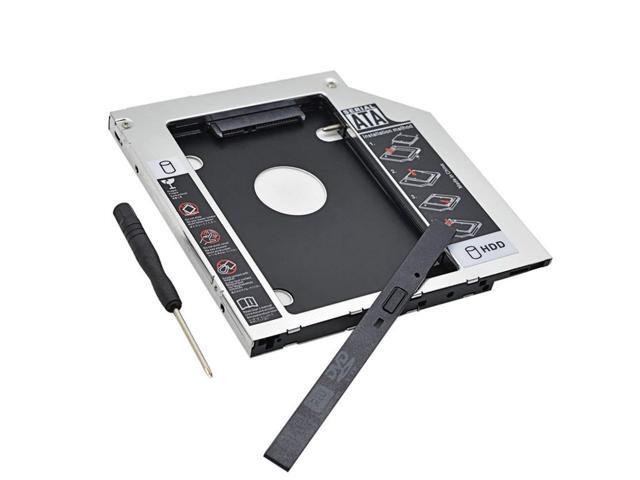 Universal Aluminum 9.5mm SATA III 2nd SSD HDD Hard Drive Caddy Adapter ...
