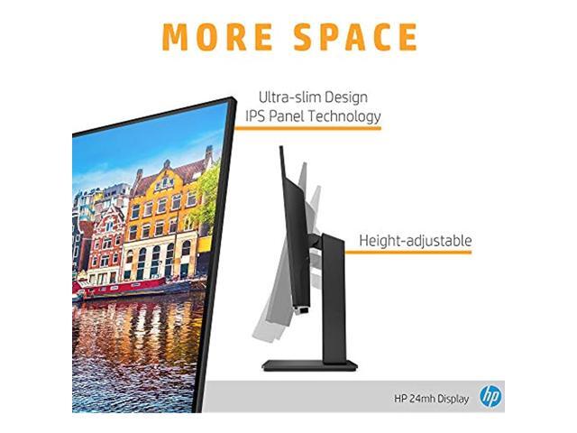 HP 24mh FHD Monitor - Computer Monitor with 23.8-inch IPS and Ultra ...