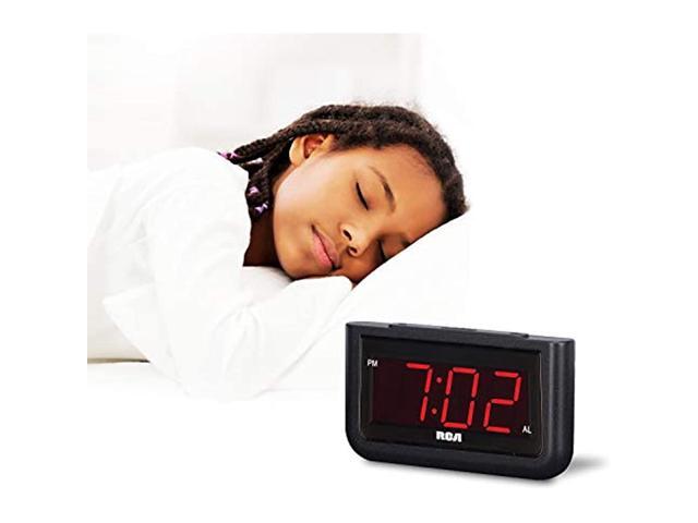 RCA Digital Alarm Clock - Large 1.4" LED Display with Brightness ...