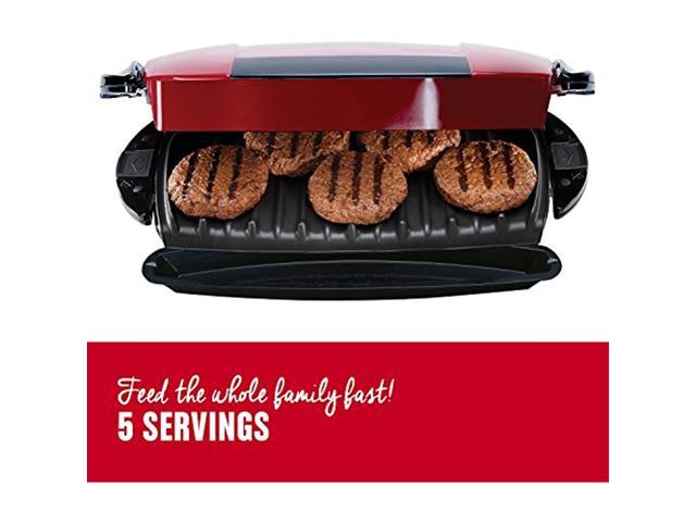 George Foreman GRP0004R Red 5 Serving Removable Plate Grill - Newegg.com