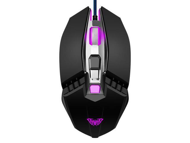 AULA S22, Ergonomic Wired Mouse, Custom Macro Programming, 7 Buttons, 4 ...