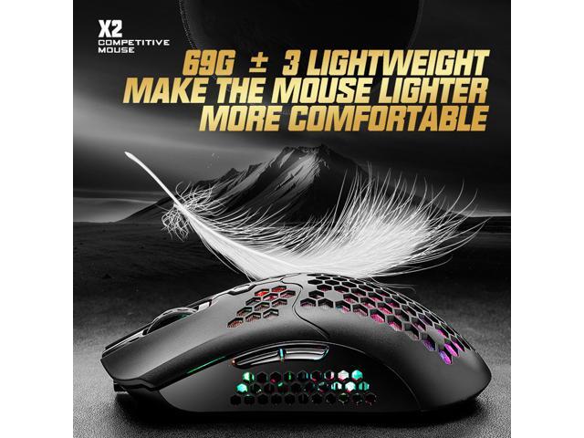 7 Buttons Wired Wireless Dual Mode Gaming Mouse 2.4GHz 5 Gears 12000 ...