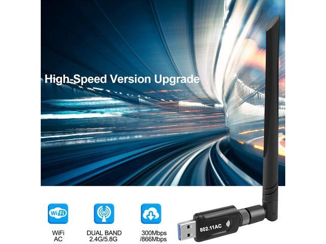 Realtek RTL8812BU USB Wireless Adapter 1200 Mbps with 5 dBi Antenna ...