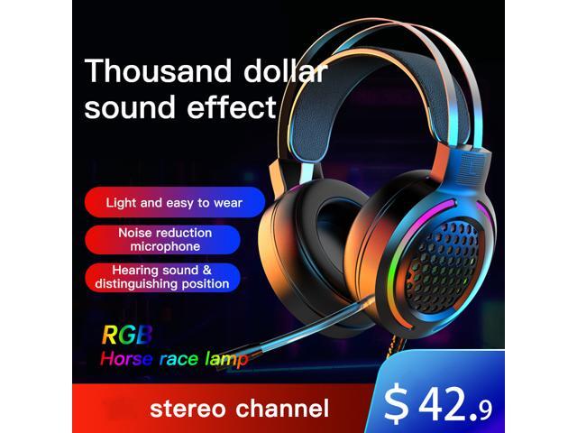 Headphone Gaming Earphone Wired Gamer Headphone Surround Stereo Sound ...