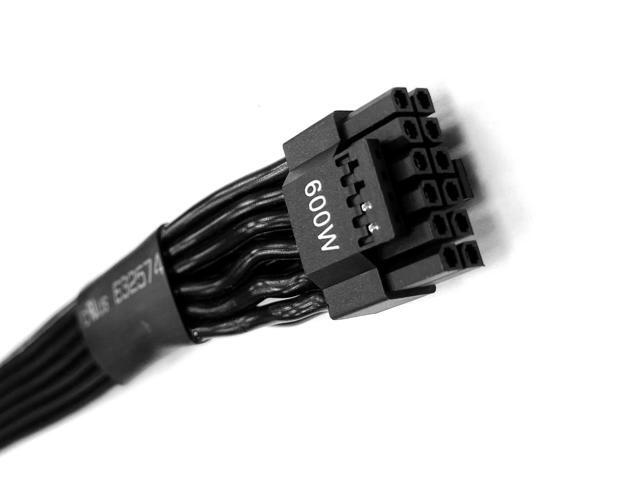 SUPER FLOWER 600W PCIe 5.0 / Gen 5 12VHPWR PSU Cable - Black Fits ...