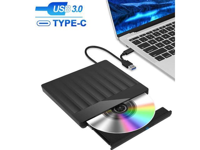 USB3.0(USBA +Type-C) External DVD Recorder CD/DVD Reader Burner Player ...