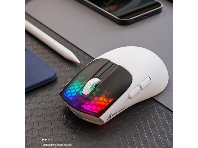2.4G Wireless+BT5.1+Type-C Wired connection lightweight Gaming Mice ...