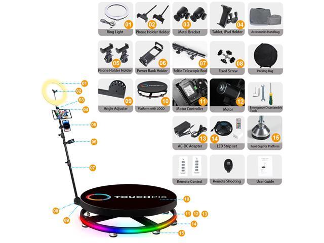 360 Photo Booth Machine 360 Video Booth 360 Platform Remote Control ...