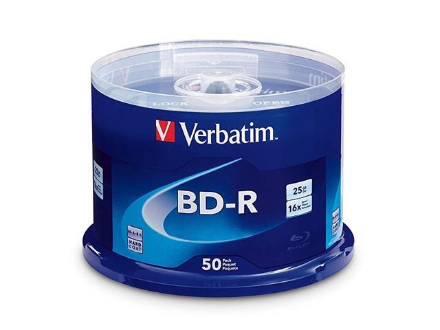 BDR 25GB 16X Bluray Recordable Media Disc 50 Pack Spindle - Newegg.com