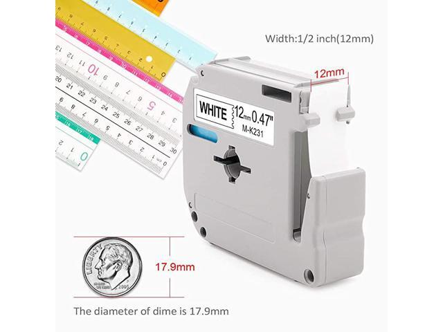 Compatible Label Tape Replacement for Brother Ptouch 12mm 047 Inch ...