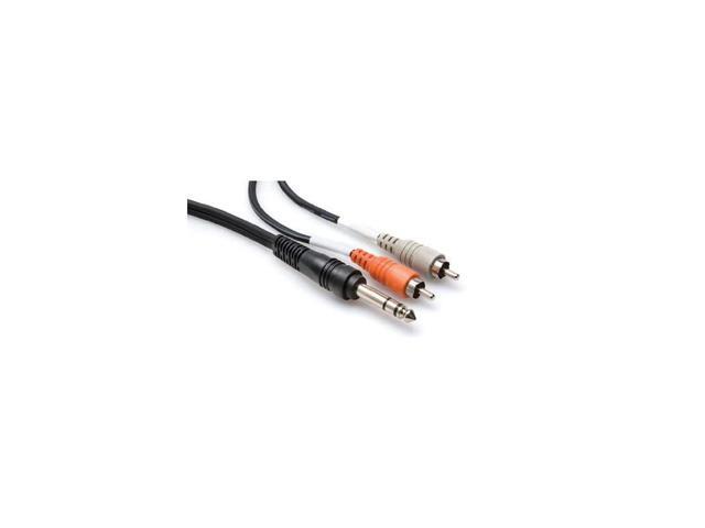 TRS202 14quot TRS to Dual RCA Insert Cable 2 Meters - Newegg.com