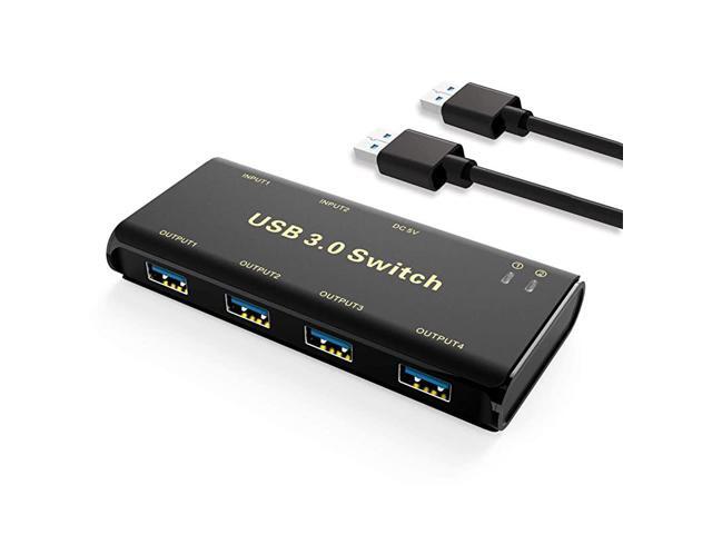 USB 30 Switch Selector KVM Switcher Adapter 4 Port USB Peripheral ...