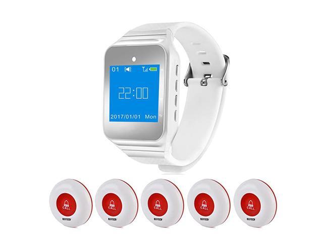 Caregiver Wrist Pager Call Button for Senior Safety Panic Button for ...