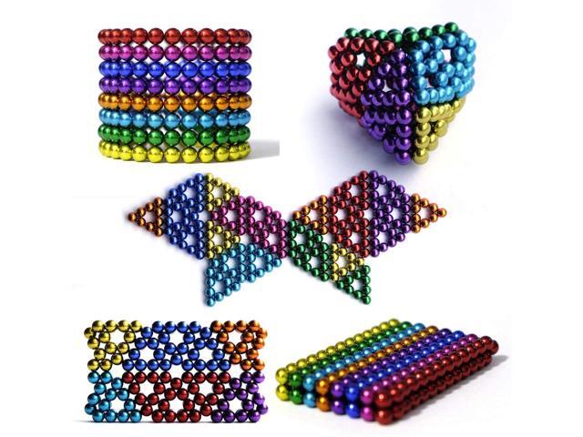 Magnetic Balls 1000 pcs 5mm 10 Rainbow Colors Balls Multicolored Large ...