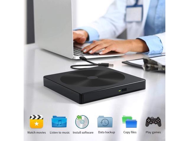 USB C External CD DVD Drive, USB Type C Adapter to USB 3.0 Superdrive ...
