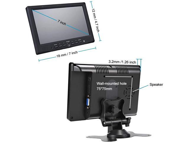 7 inch Mini Monitor Small HDMI Monitor Portable HD 1080P VGA Monitor ...