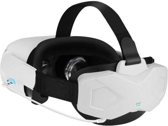 Head Strap with Battery for Meta/Oculus Quest 2, 5000mAh Power Bank with Elite Strap for Extend ...