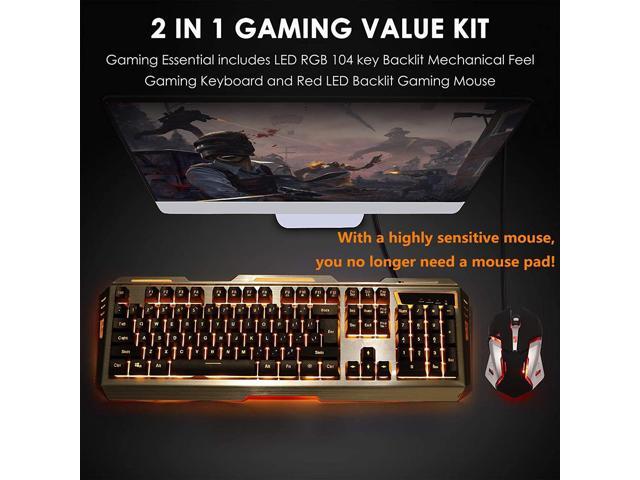 Keyboard and Mouse,Gaming Keyboard and Mouse,Light up Mouse and ...