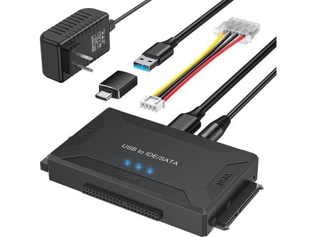 IHDAPP Hard Drive Reader IDE SATA to USB 3.0 Adapter + USB C Adapter ...