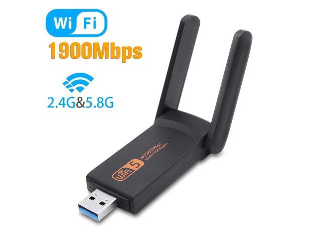 Wifi Adapter 1900Mbps Dual Band 2.4Ghz + 5.8Ghz Wi-fi Dongle Computer 802.11AC Network Card USB ...